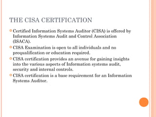 Cisa Certification Overview | PPT