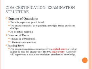 Cisa Certification Overview | PPT