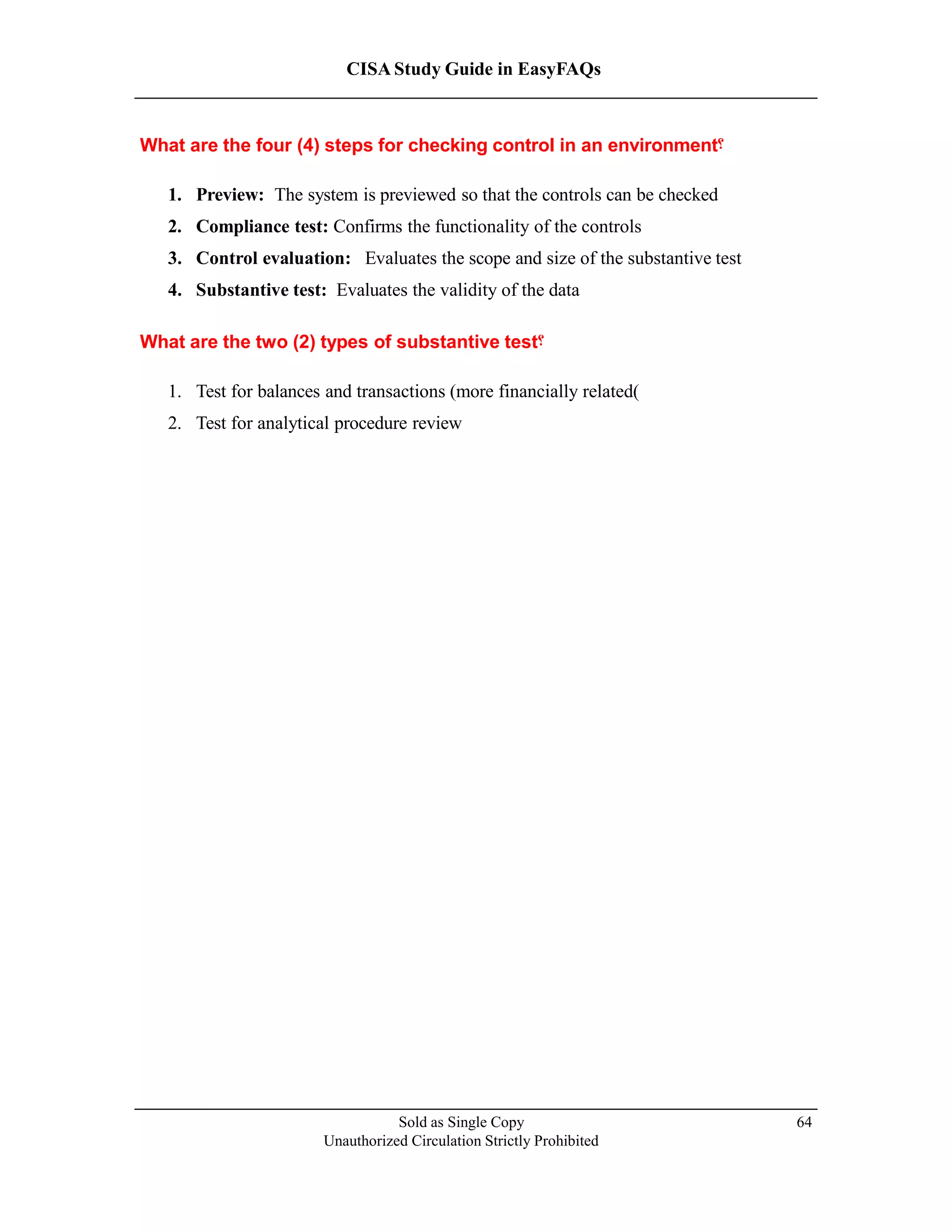 Cisa domain 1 | PDF