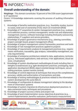 CISA Domain 3 - Information Systems Acquisition, Development and Implementation | PDF