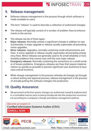 CISA Domain 4 Information Systems Operation | Infosectrain | PDF
