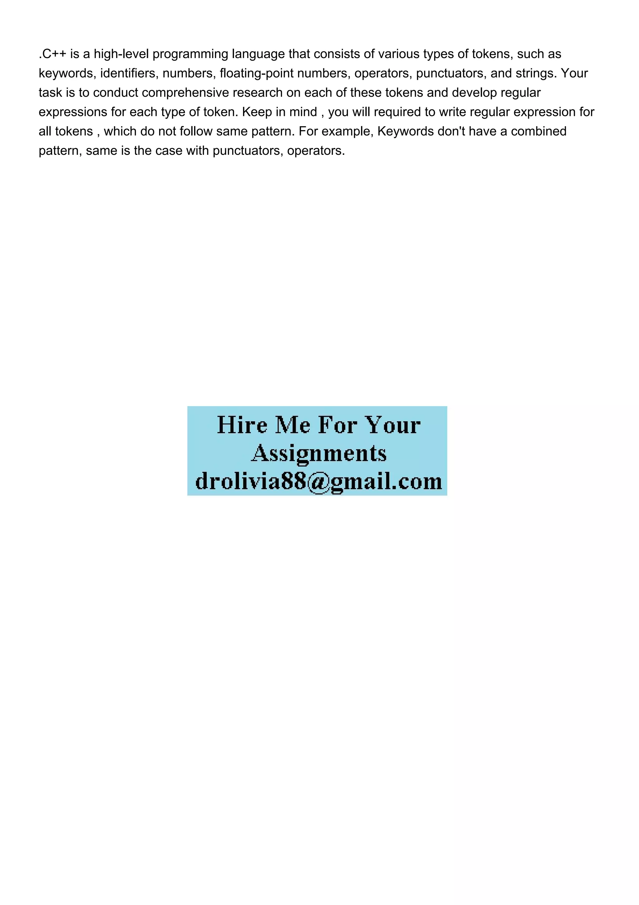 C++ is a highlevel programming language that consists of v.pdf