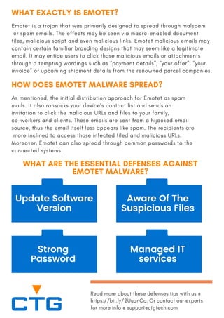 CISA Issues Emotet Warning! | PDF