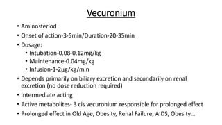 Cisatracurium - The Near Ideal NMB | PPTX