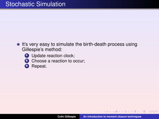 An introduction to moment closure techniques | PPT