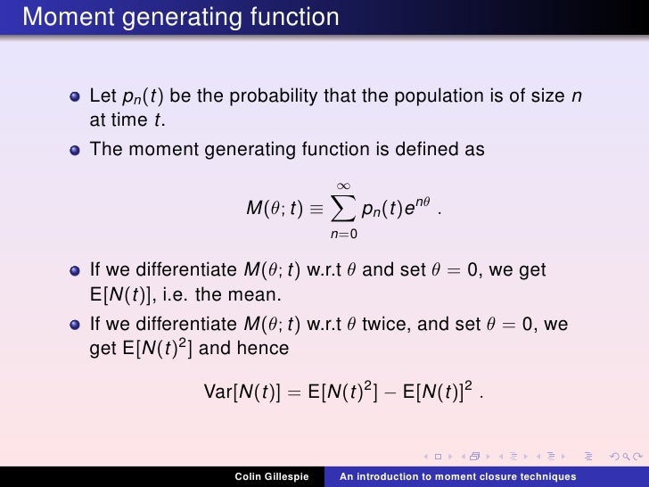 An introduction to moment closure techniques