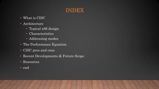 Complex instruction set computer ppt | PPTX