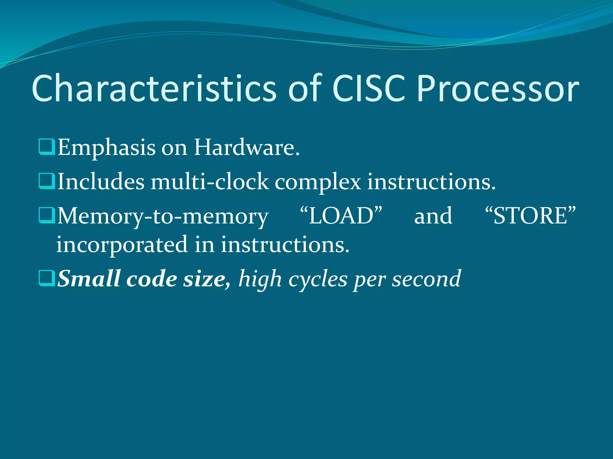 Risc And Cisc Processors Pptx Computing Technology And Computing 9748