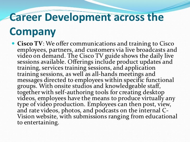 Cisco - career development