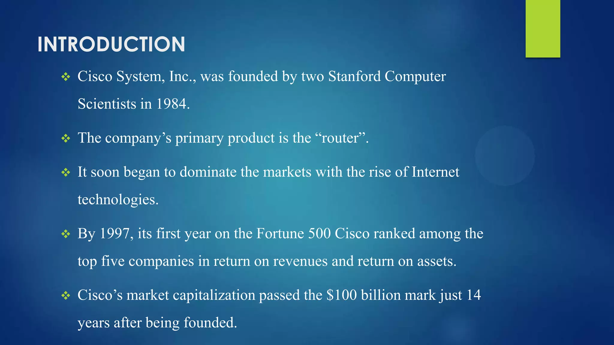 Cisco System Inc. Implementing ERP | PPTX