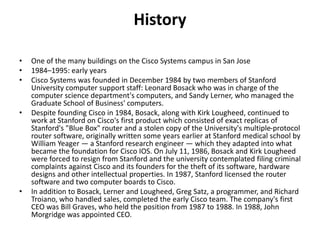 Cisco System History | PPTX