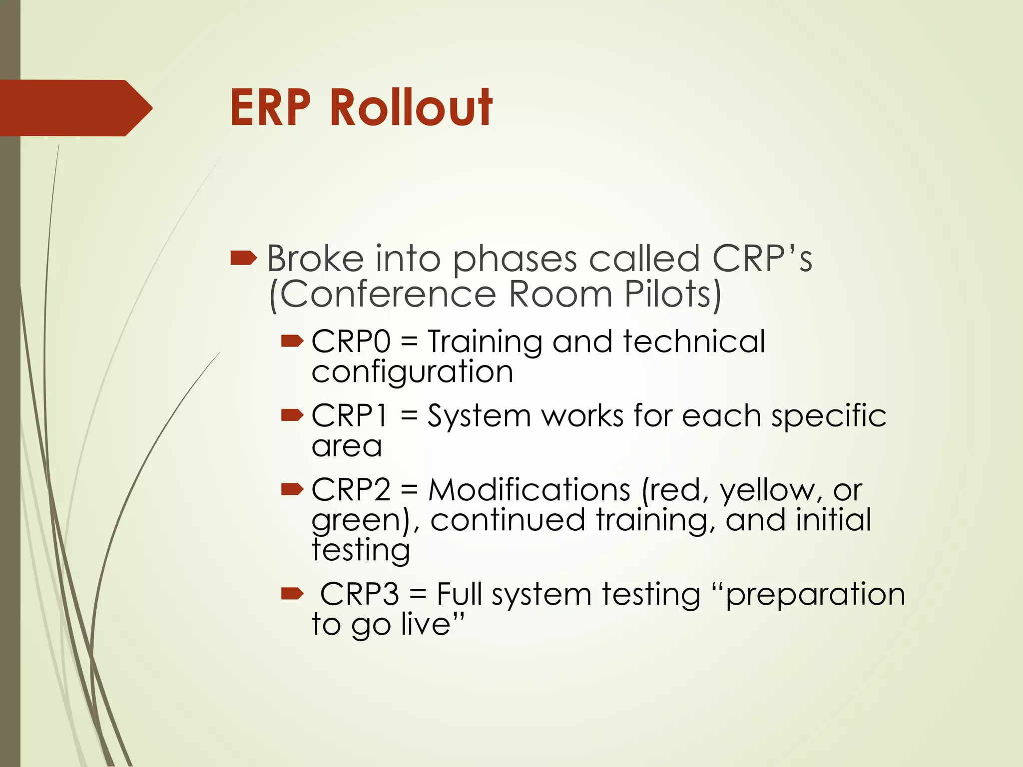Cisco ERP Implementation | PPTX
