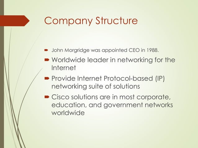 Cisco ERP Implementation | PPTX