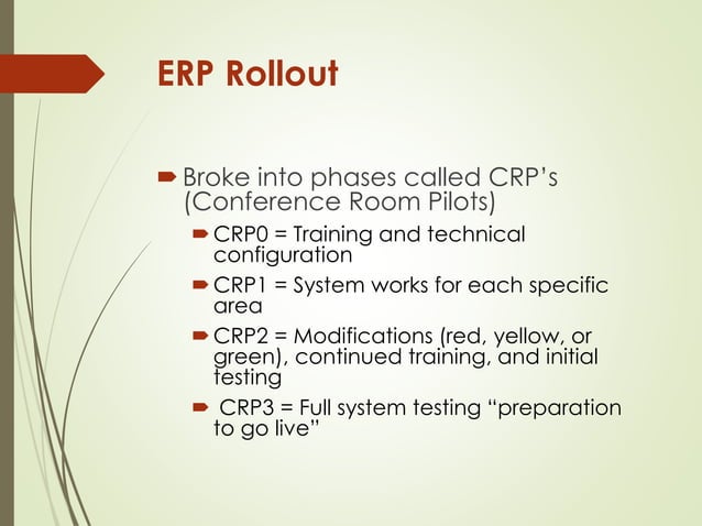 Cisco ERP Implementation | PPTX