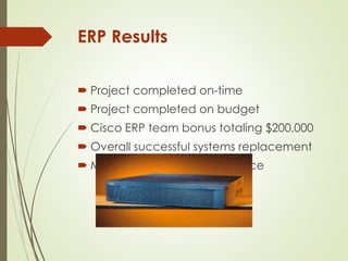 Cisco ERP Implementation | PPTX