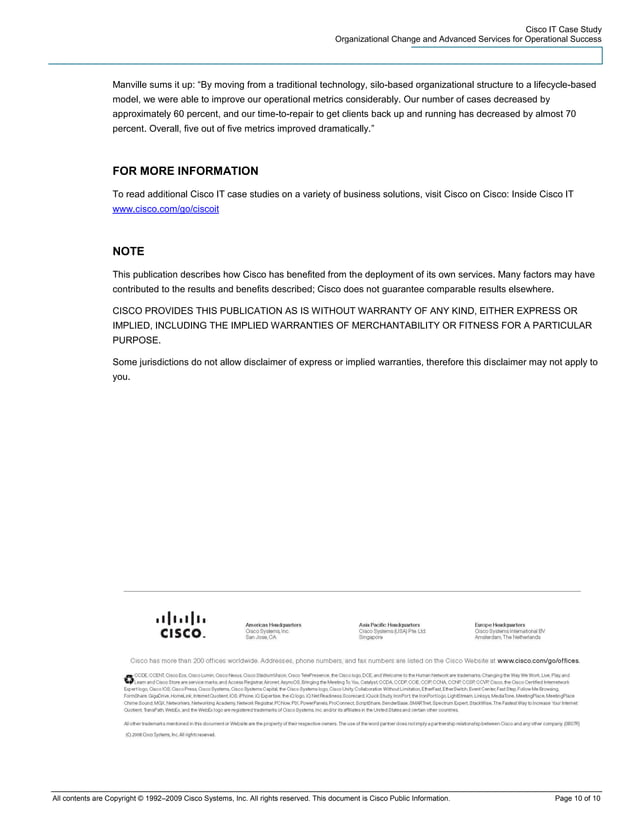 Case Study: Cisco | PDF