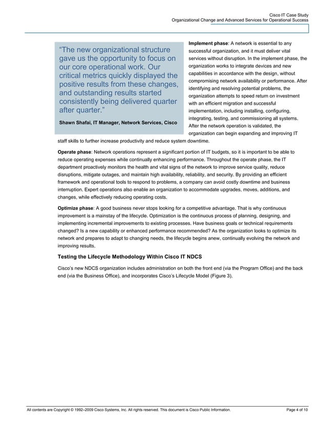 Case Study: Cisco | PDF