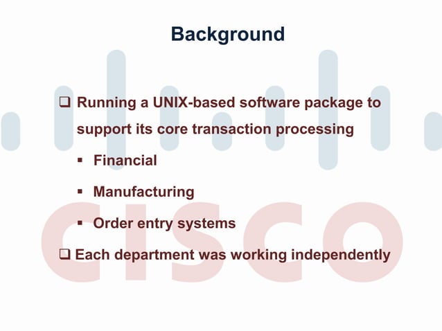 Cisco ERP Implementation | PDF