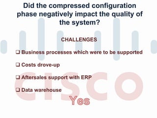 Cisco ERP Implementation | PDF
