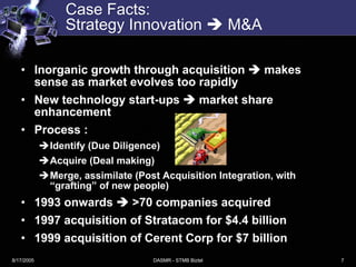 Case Study: Cisco Acquisition | PDF