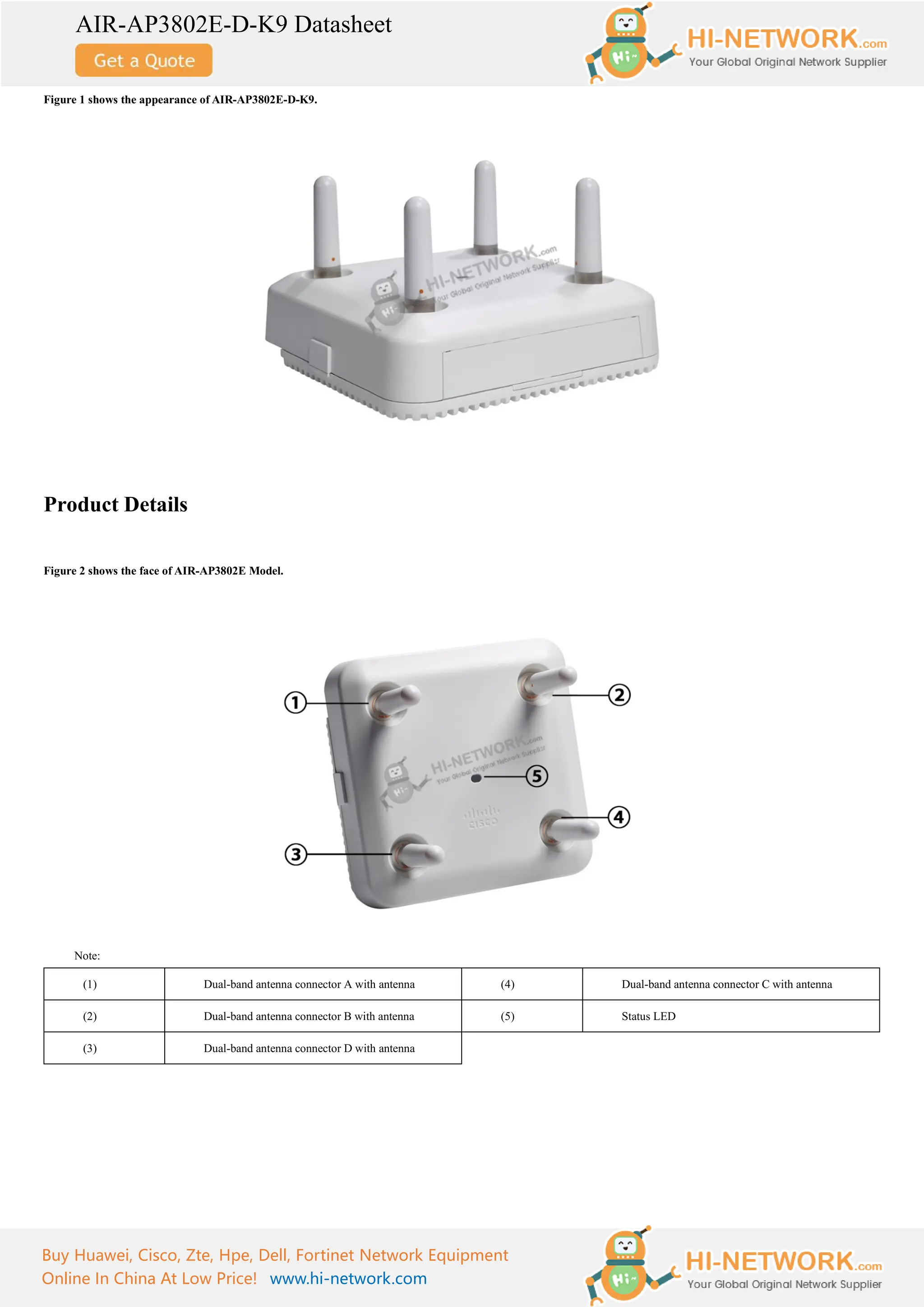 cisco-air-ap3802e-d-k9-datasheet.pdf | Computer Networking | Computing