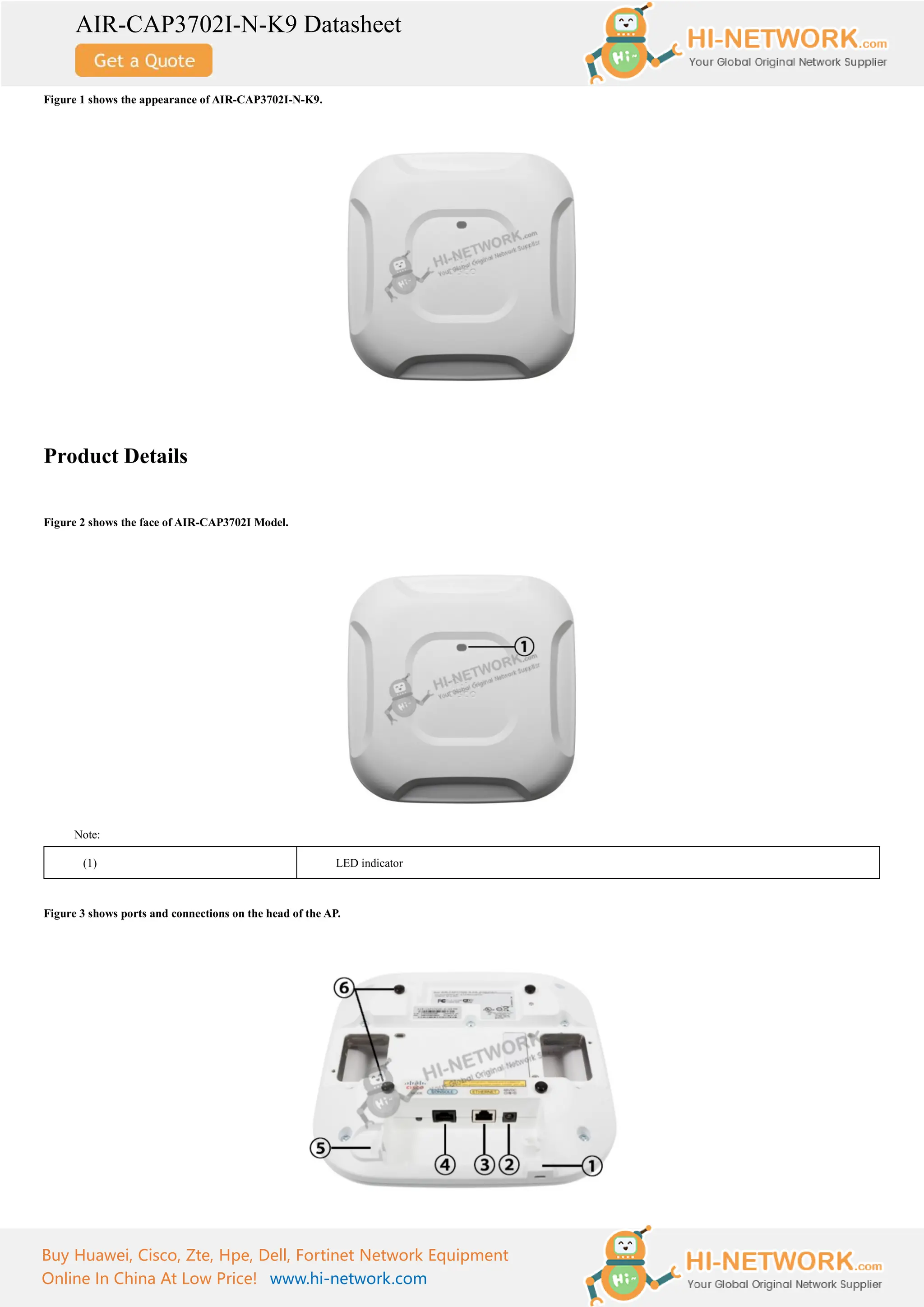 cisco-air-cap3702i-n-k9-datasheet.pdf | Computer Networking | Computing