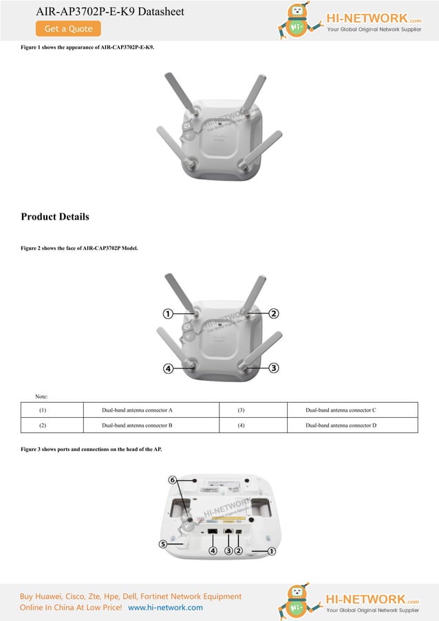 cisco-air-cap3702p-e-k9-datasheet.pdf | Computer Networking | Computing