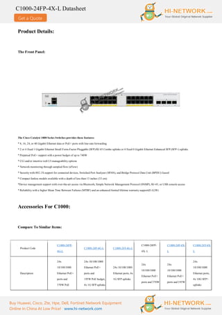 cisco-c1000-24fp-4x-l-datasheet.pdf | Computer Networking | Computing