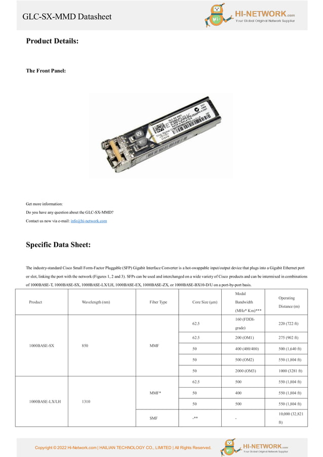 cisco-glc-sx-mmd-datasheet.pdf | Technology & Computing