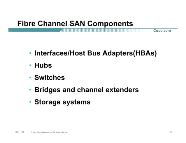 Cisco Introduction To Storage Area Networking Technologies Ppt