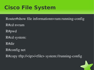 Cisco ios-cont | PPT