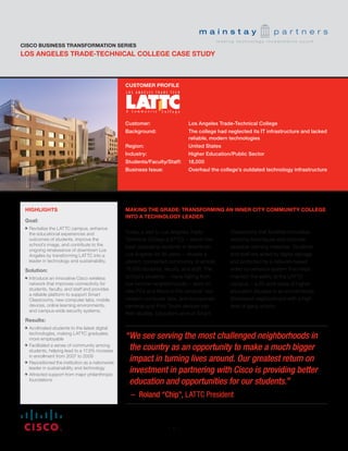 Cisco and LATTC | PDF