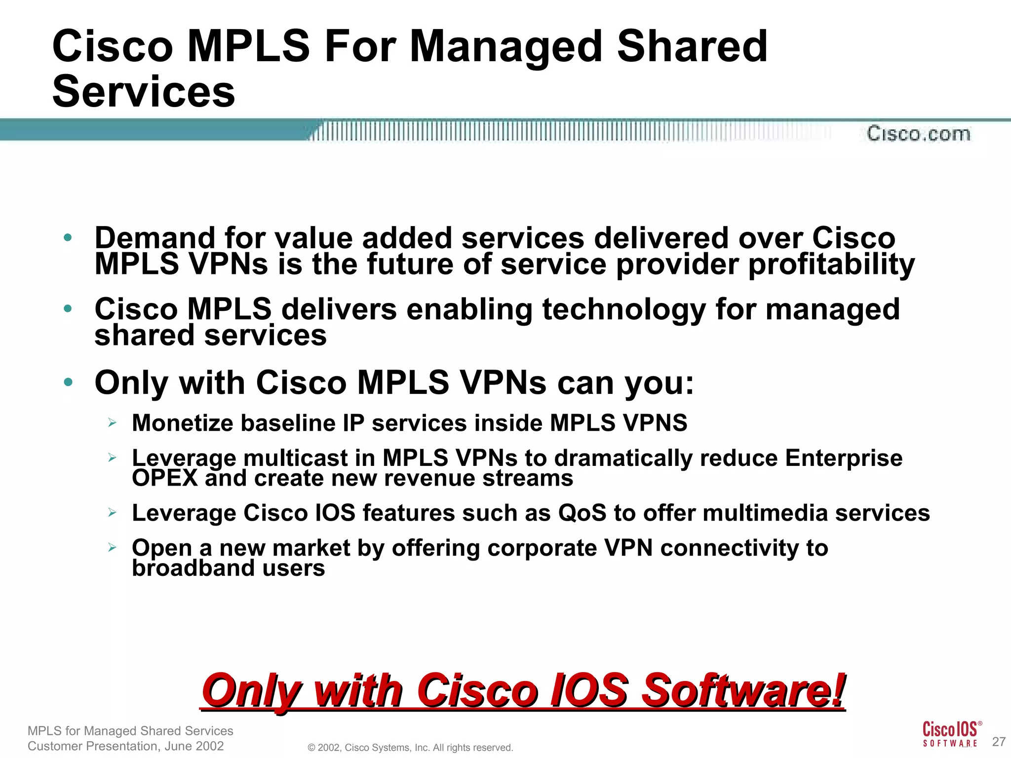 Cisco MPLS | PPT