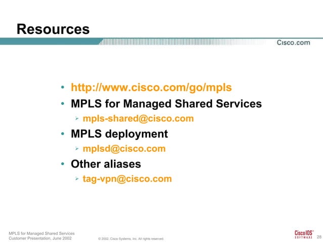 Cisco MPLS | PPT