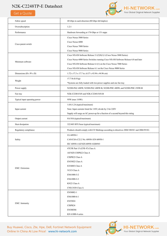 cisco-n2k-c2248tp-e-datasheet.pdf | Home Appliances | Home & Garden
