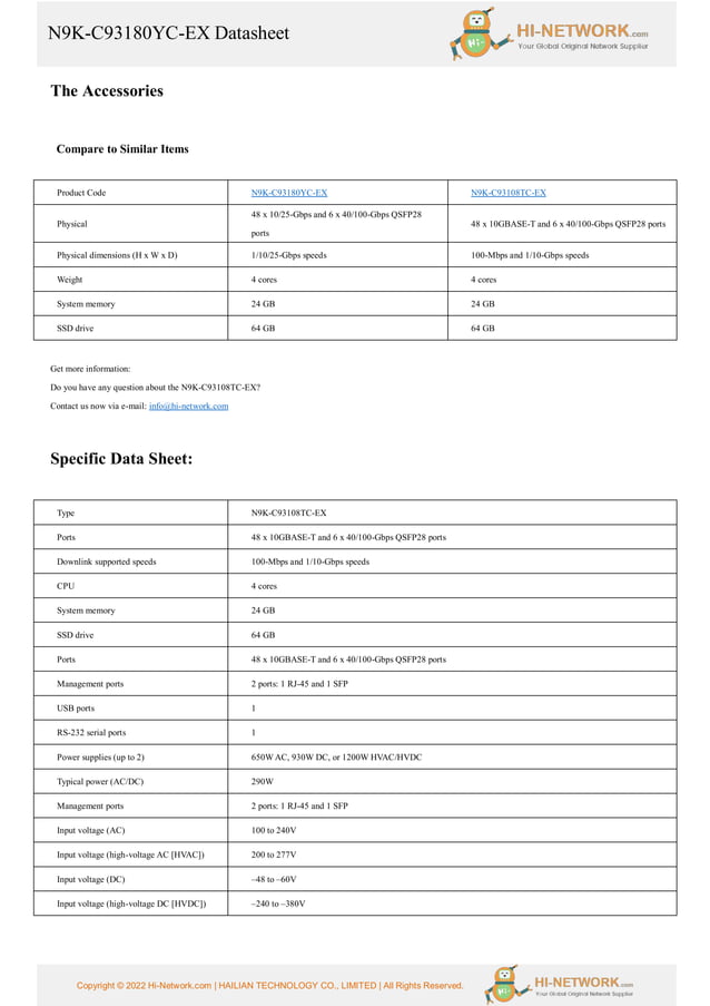 cisco-n9k-c93108tc-ex-datasheet.pdf | Computer Networking | Computing