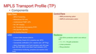 Cisco Packet Transport Network – MPLS-TP | PDF