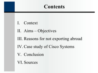 Cisco Presentation | PPT | Business | Business and Finance