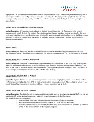 Cisco project ideas | PDF