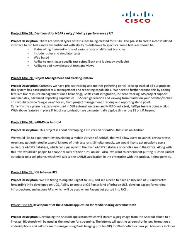 Cisco project ideas | PDF