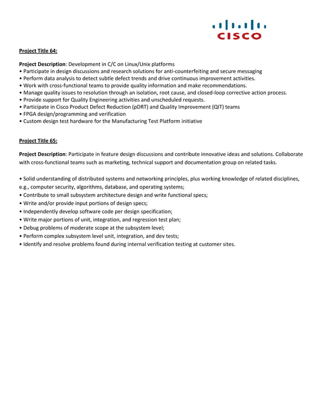 Cisco project ideas | PDF