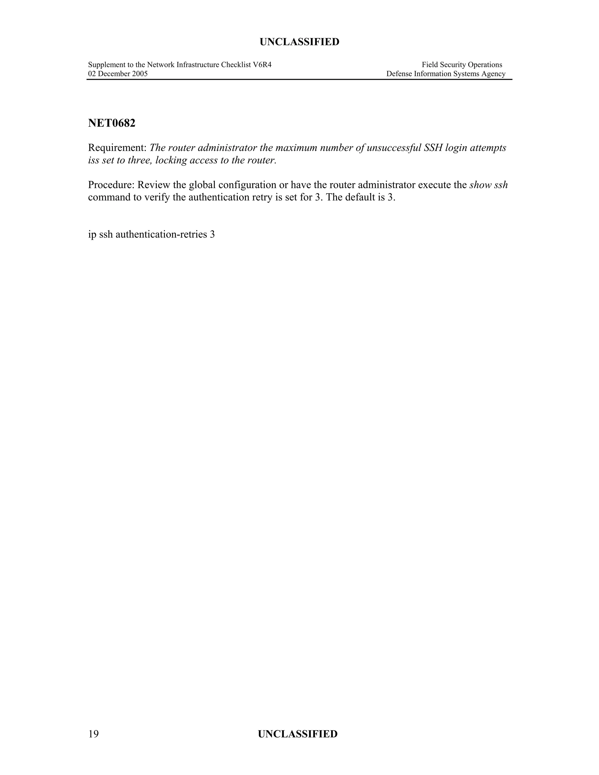 Cisco router-checklist-procedure-guide-for-network-checkli | PDF