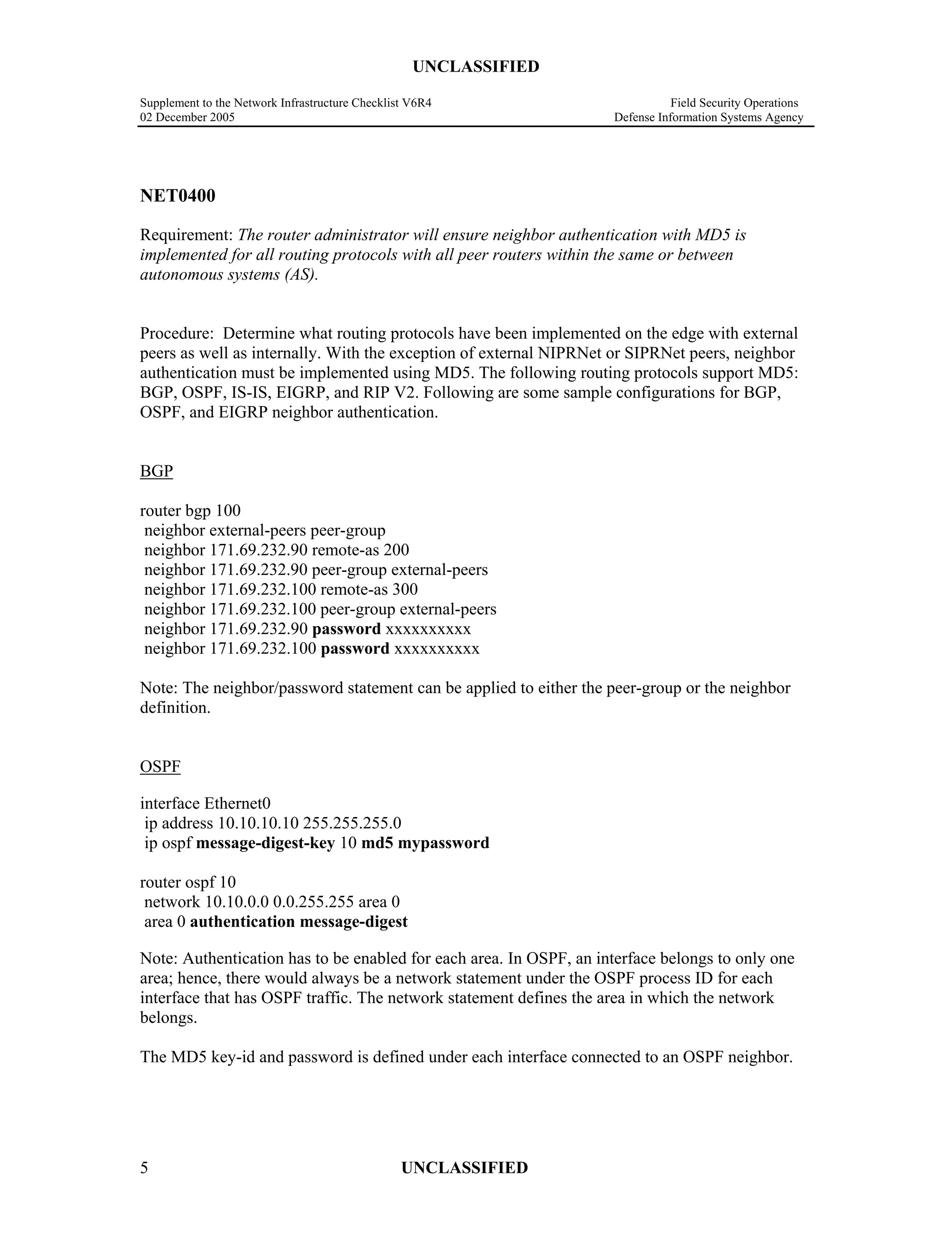 Cisco router-checklist-procedure-guide-for-network-checkli | PDF