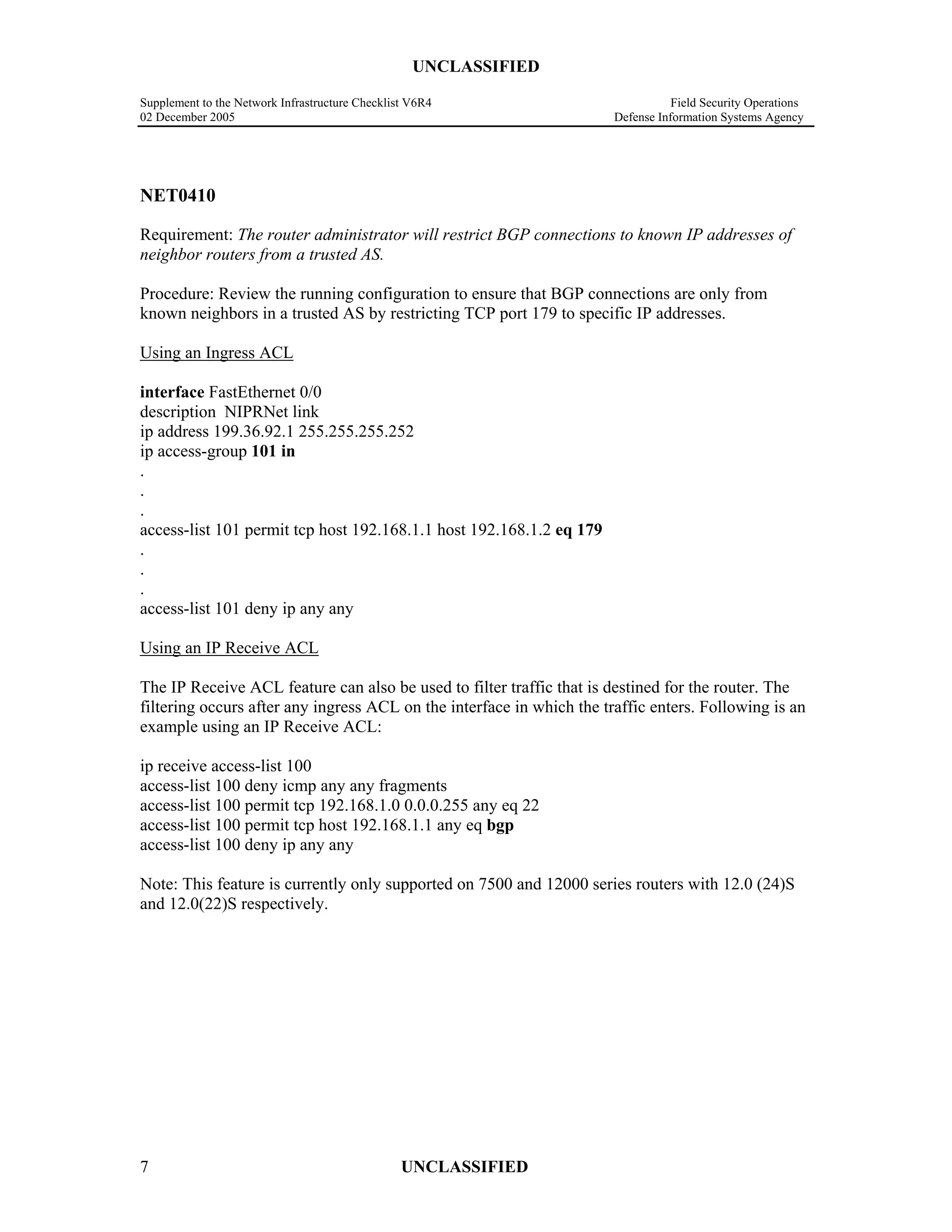 Cisco router-checklist-procedure-guide-for-network-checkli | PDF
