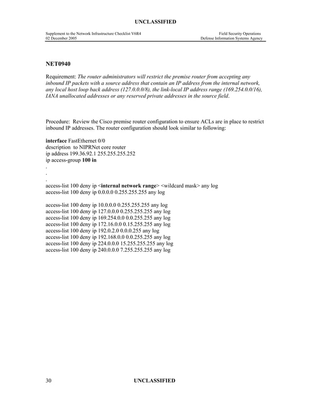 Cisco router-checklist-procedure-guide-for-network-checkli | PDF ...