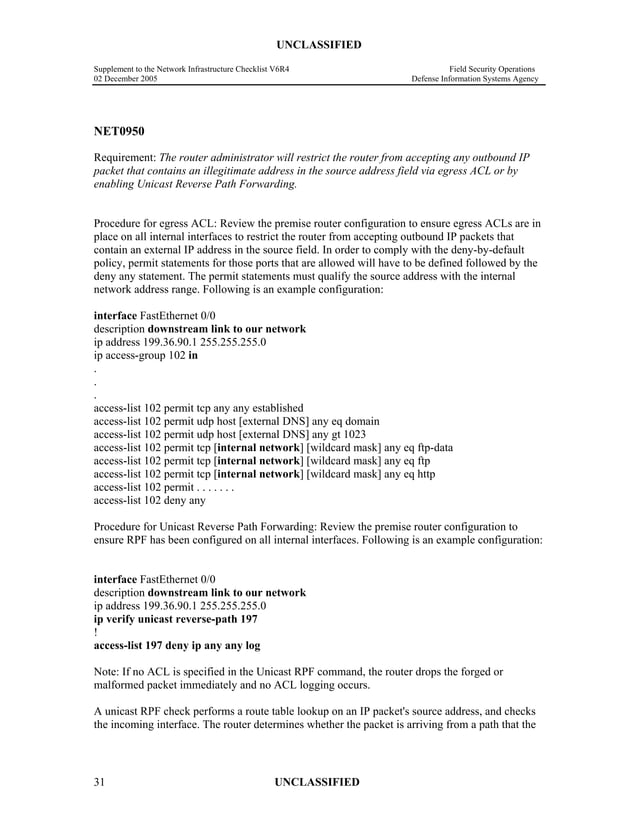 Cisco router-checklist-procedure-guide-for-network-checkli | PDF ...