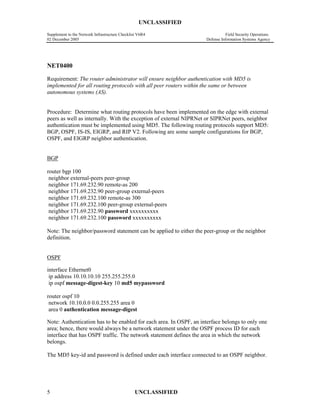 Cisco router-checklist-procedure-guide-for-network-checkli | PDF