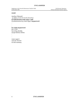 Cisco router-checklist-procedure-guide-for-network-checkli | PDF