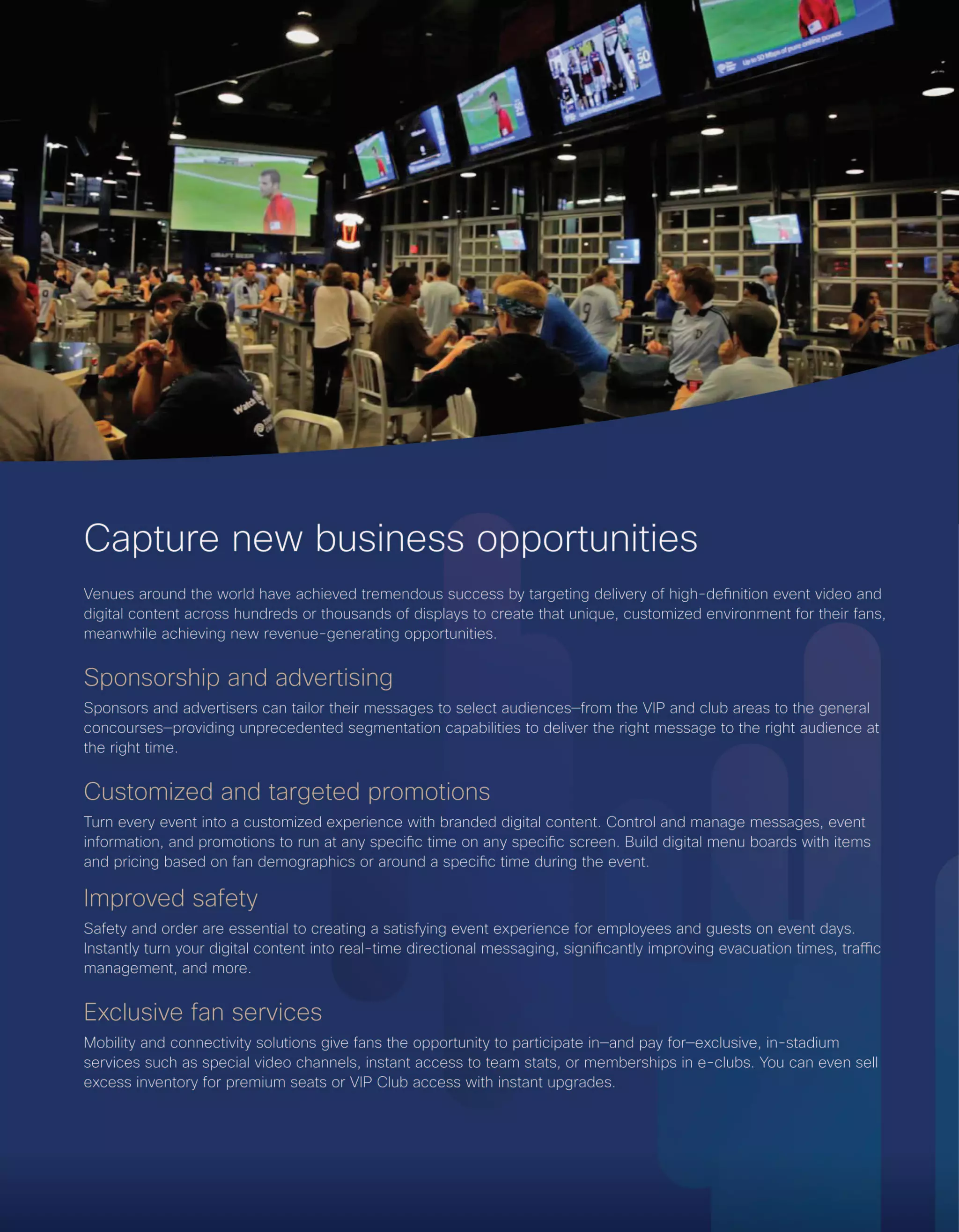 Cisco: Sports & Entertainment Brochure | PDF
