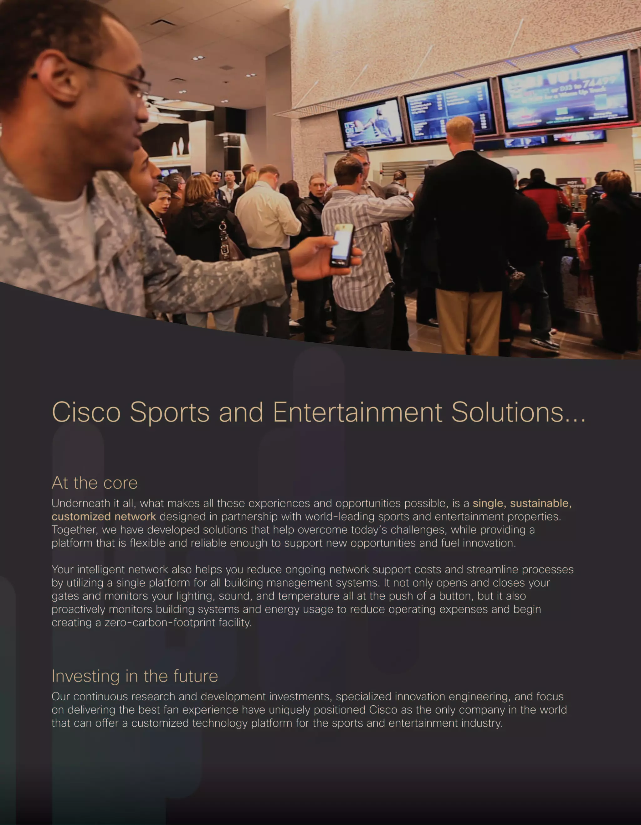 Cisco: Sports & Entertainment Brochure | PDF